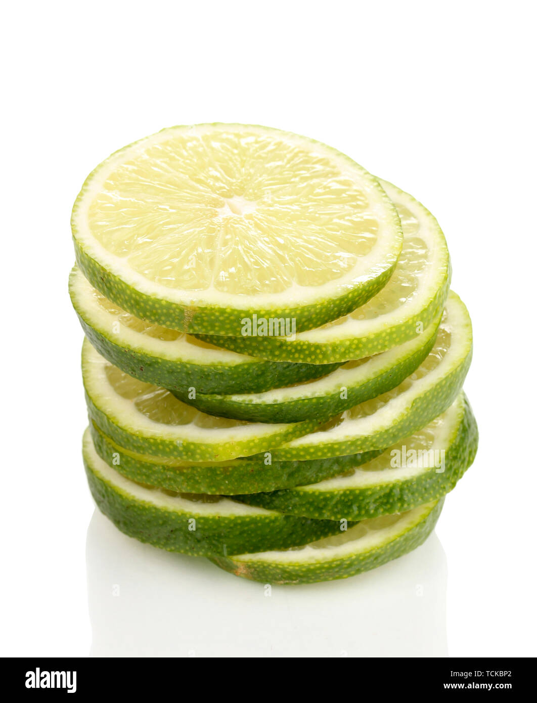 Lime close up isolated on white Stock Photo - Alamy