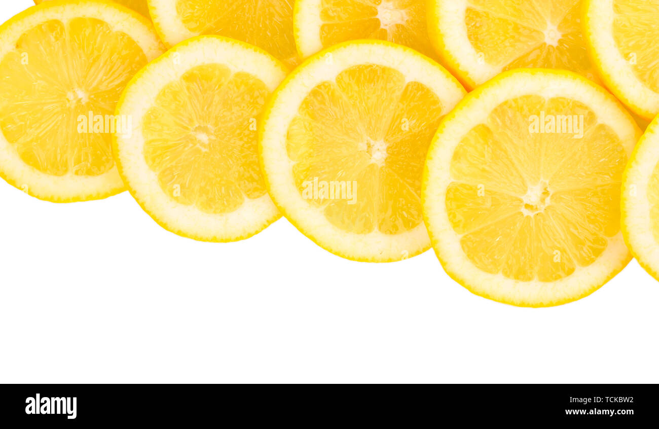 Lemon close up isolated on white Stock Photo - Alamy