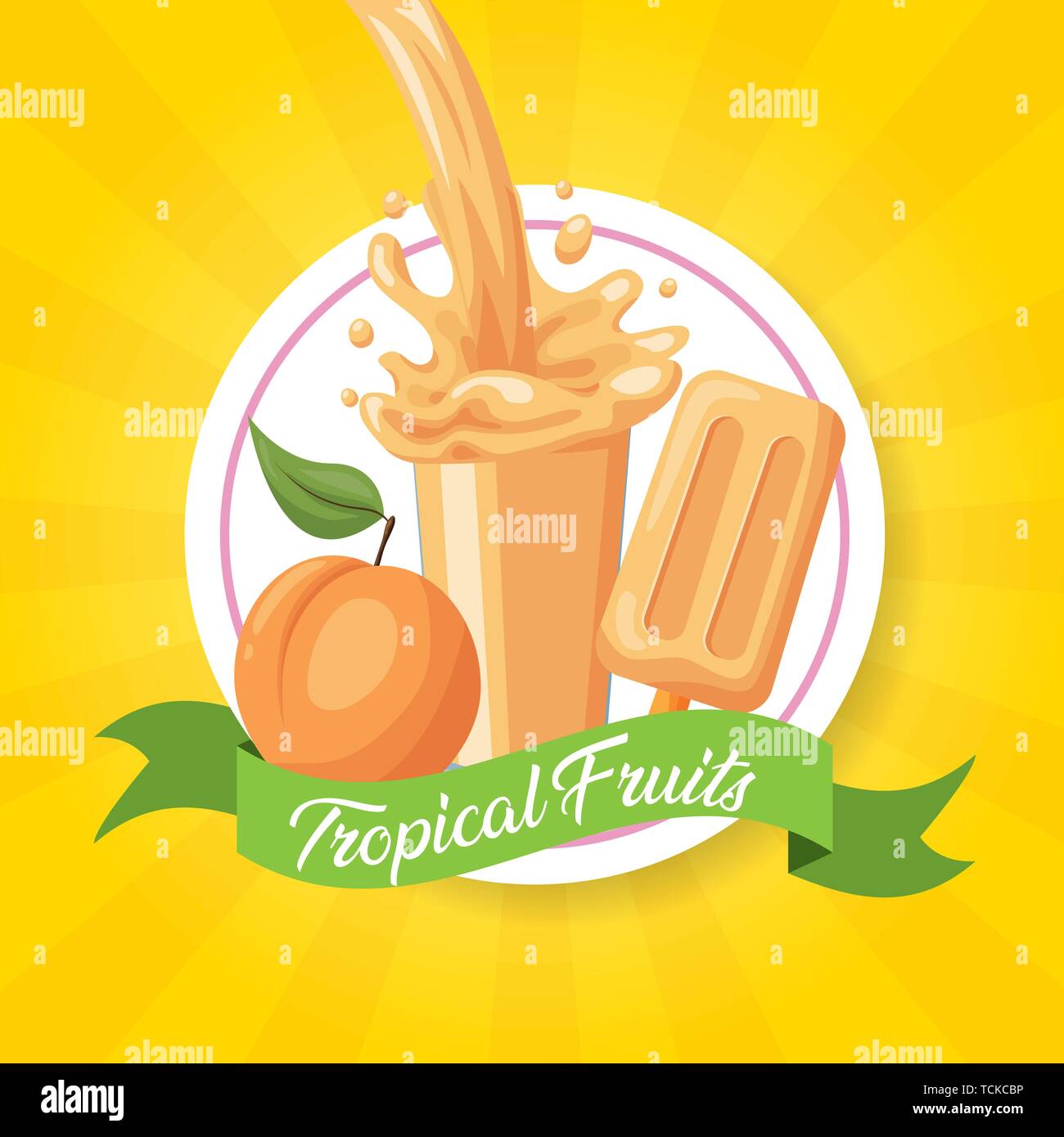 tropical fruits design Stock Vector Image & Art - Alamy