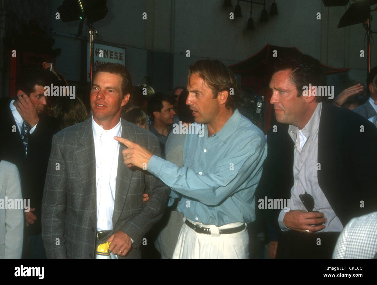 Hollywood, California, USA 18th June 1994 Actors Dennis Quaid, Kevin ...