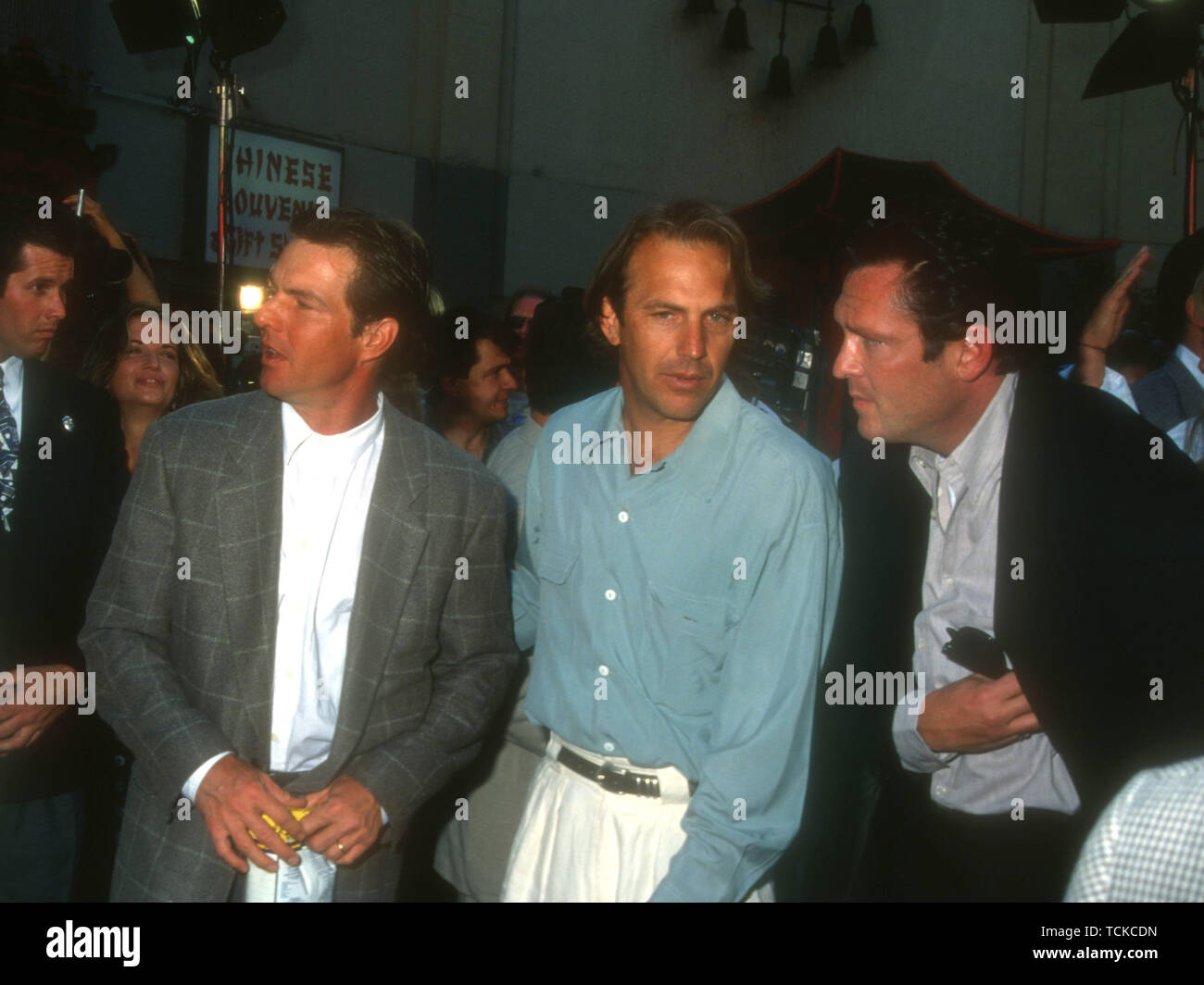 Hollywood, California, USA 18th June 1994 Actors Dennis Quaid, Kevin ...