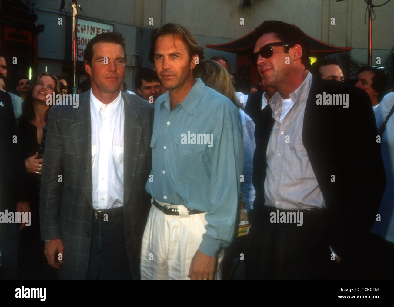 Hollywood, California, USA 18th June 1994 Actors Dennis Quaid, Kevin ...