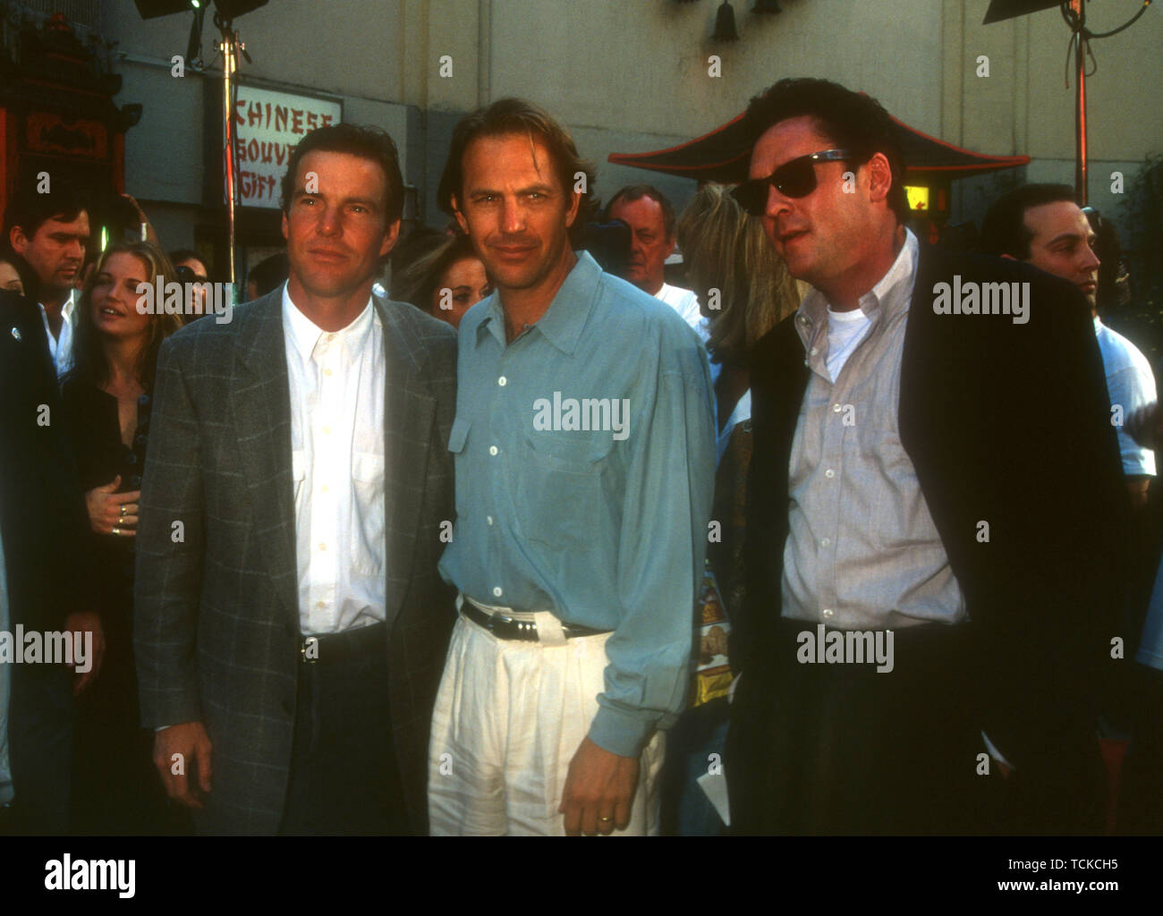 Hollywood, California, USA 18th June 1994 Actors Dennis Quaid, Kevin ...