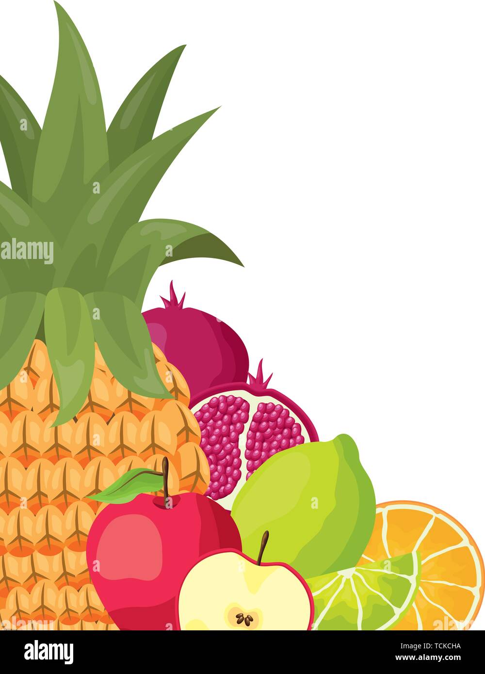 tropical fruits design Stock Vector Image & Art - Alamy