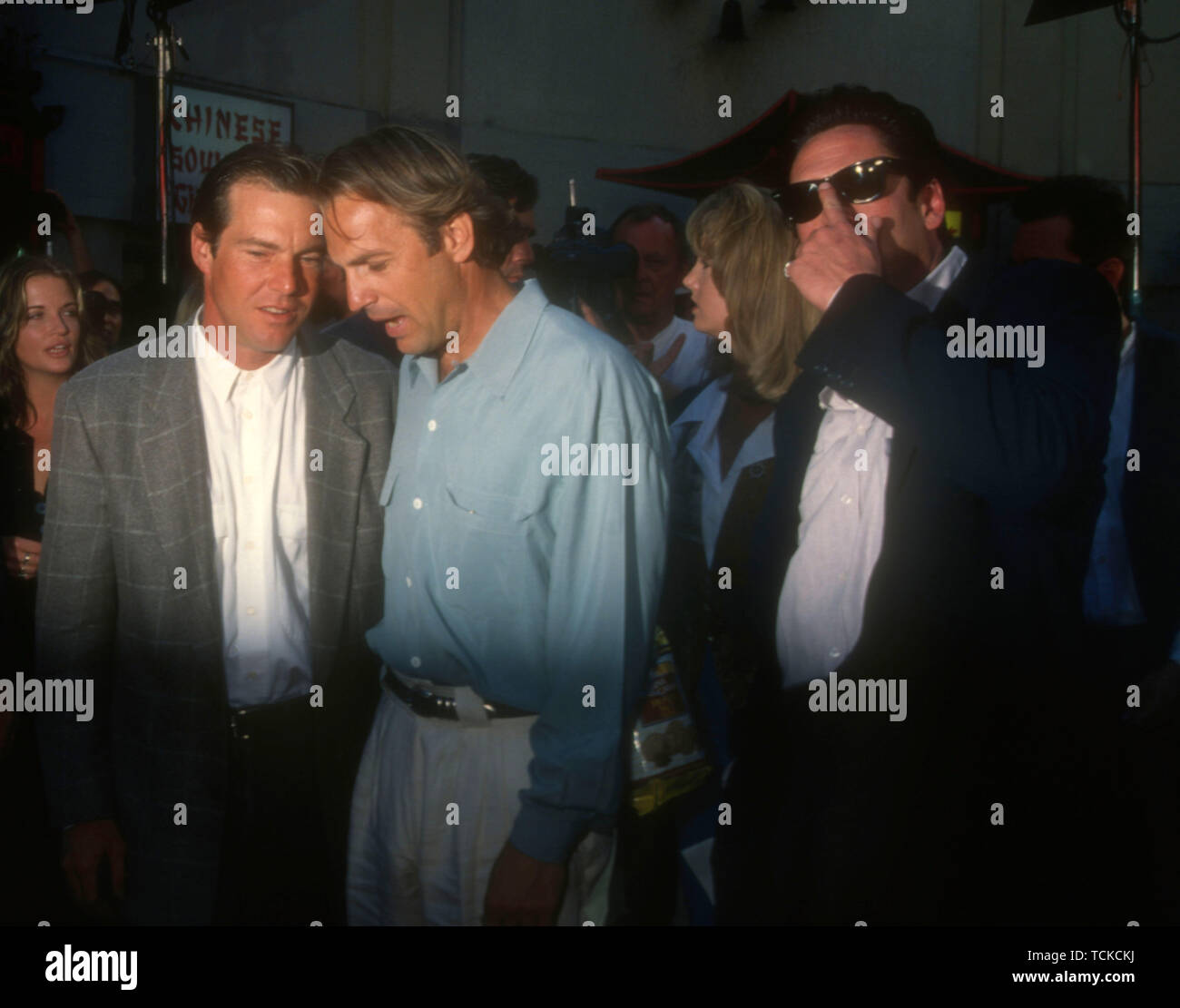 Hollywood, California, USA 18th June 1994 Actors Dennis Quaid, Kevin ...
