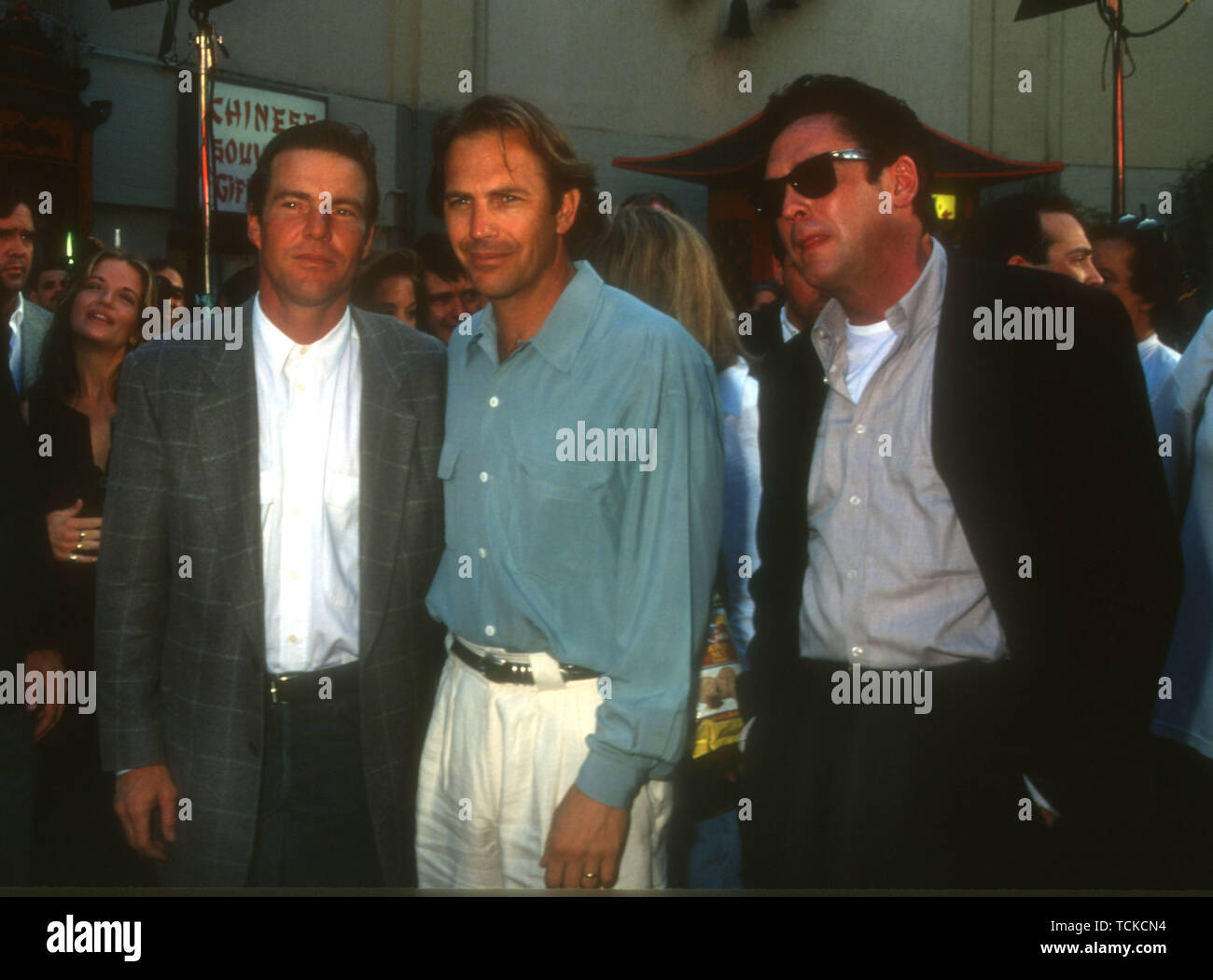 Hollywood, California, USA 18th June 1994 Actors Dennis Quaid, Kevin ...