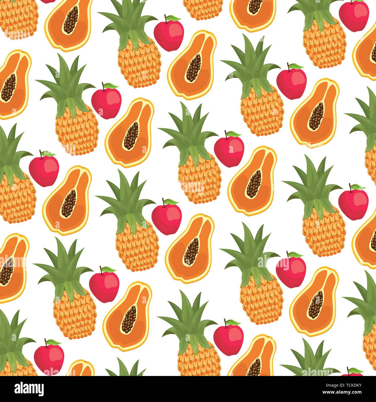 tropical fruits background Stock Vector Image & Art - Alamy