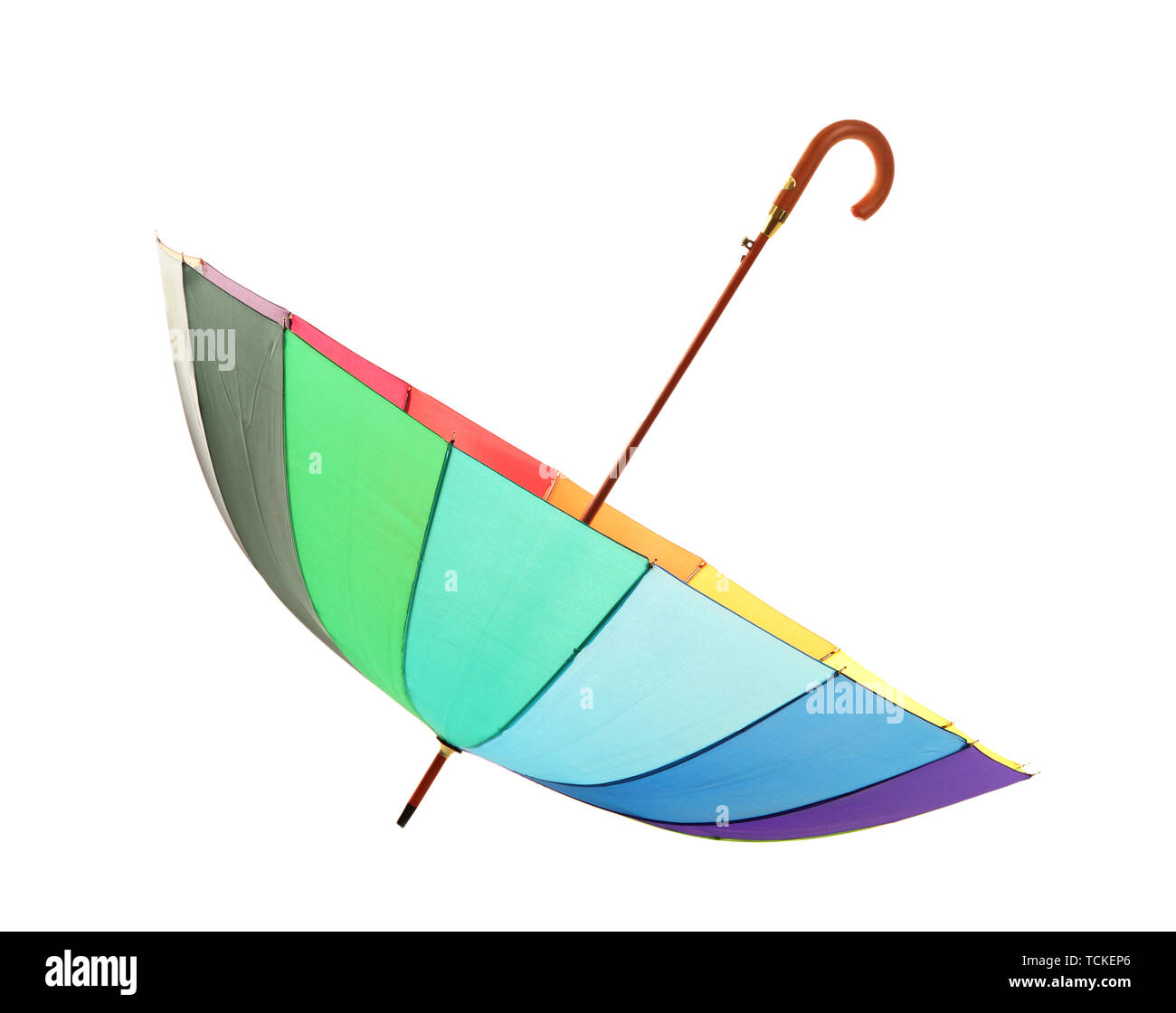colorful umbrella, isolated on white Stock Photo - Alamy