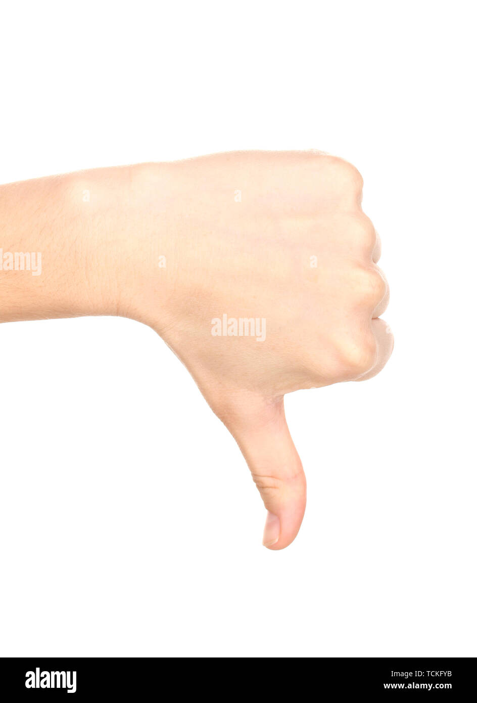 Hand making sign isolated on white Stock Photo - Alamy