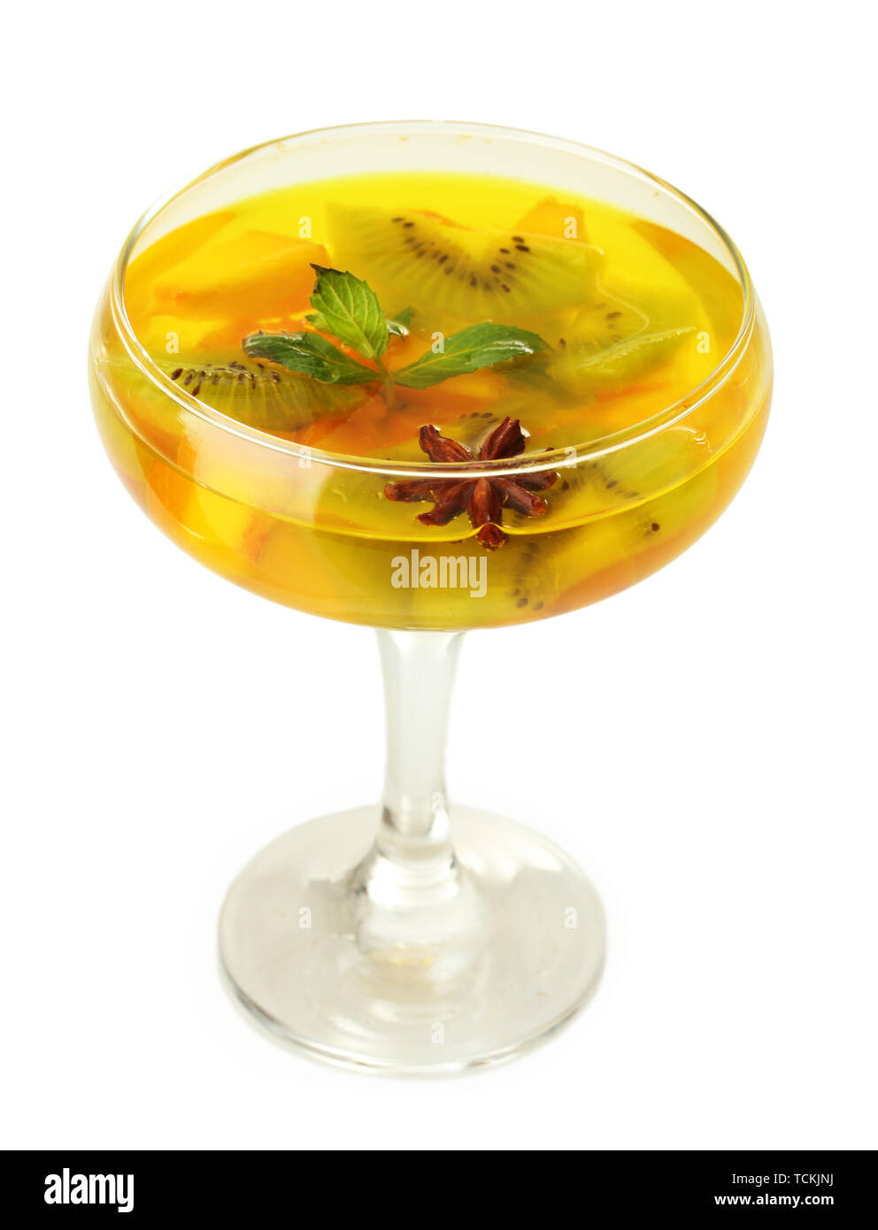 Punch in glass fruits Cut Out Stock Images & Pictures - Alamy