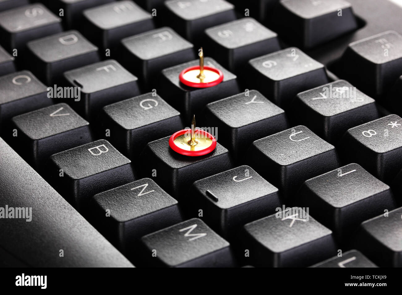 Hazard sign keyboard hi-res stock photography and images - Alamy