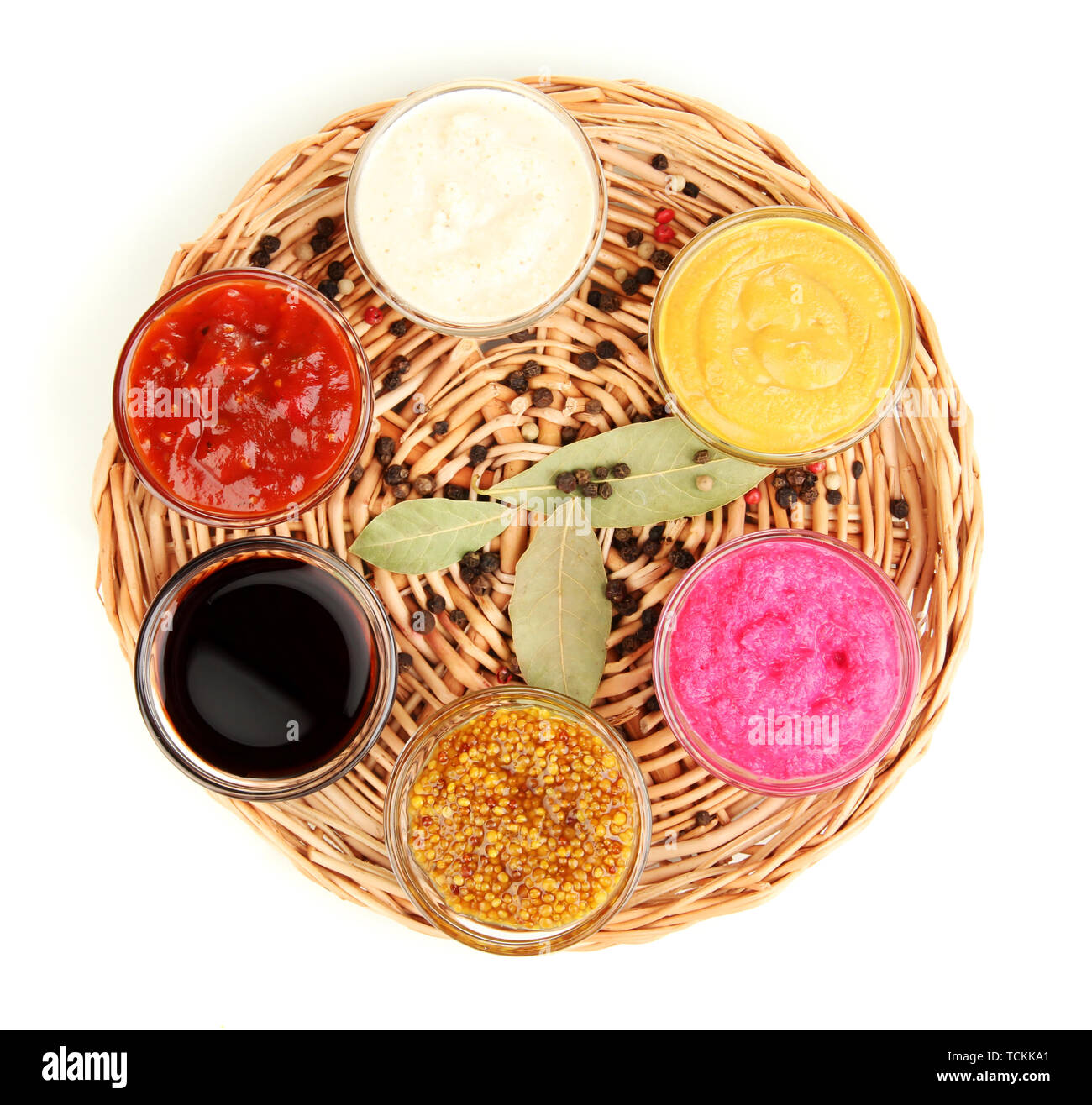 Assorted sauces Cut Out Stock Images & Pictures - Alamy