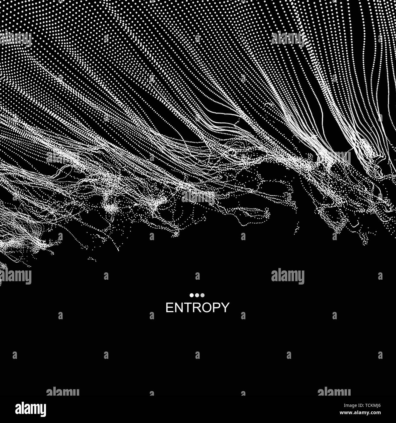 Wave Background. Ripple Grid. Abstract Vector Illustration. 3D ...