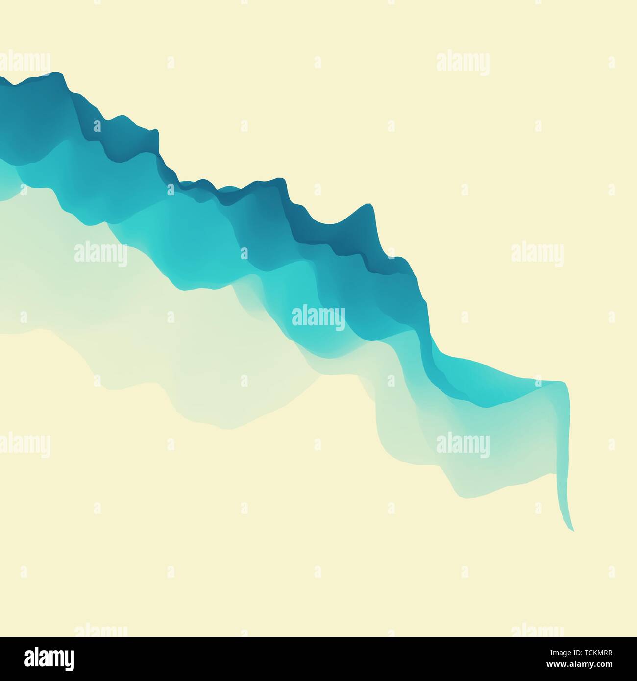 3D Wavy Background. Dynamic Effect. Abstract Vector Illustration. Design Template. Modern ...