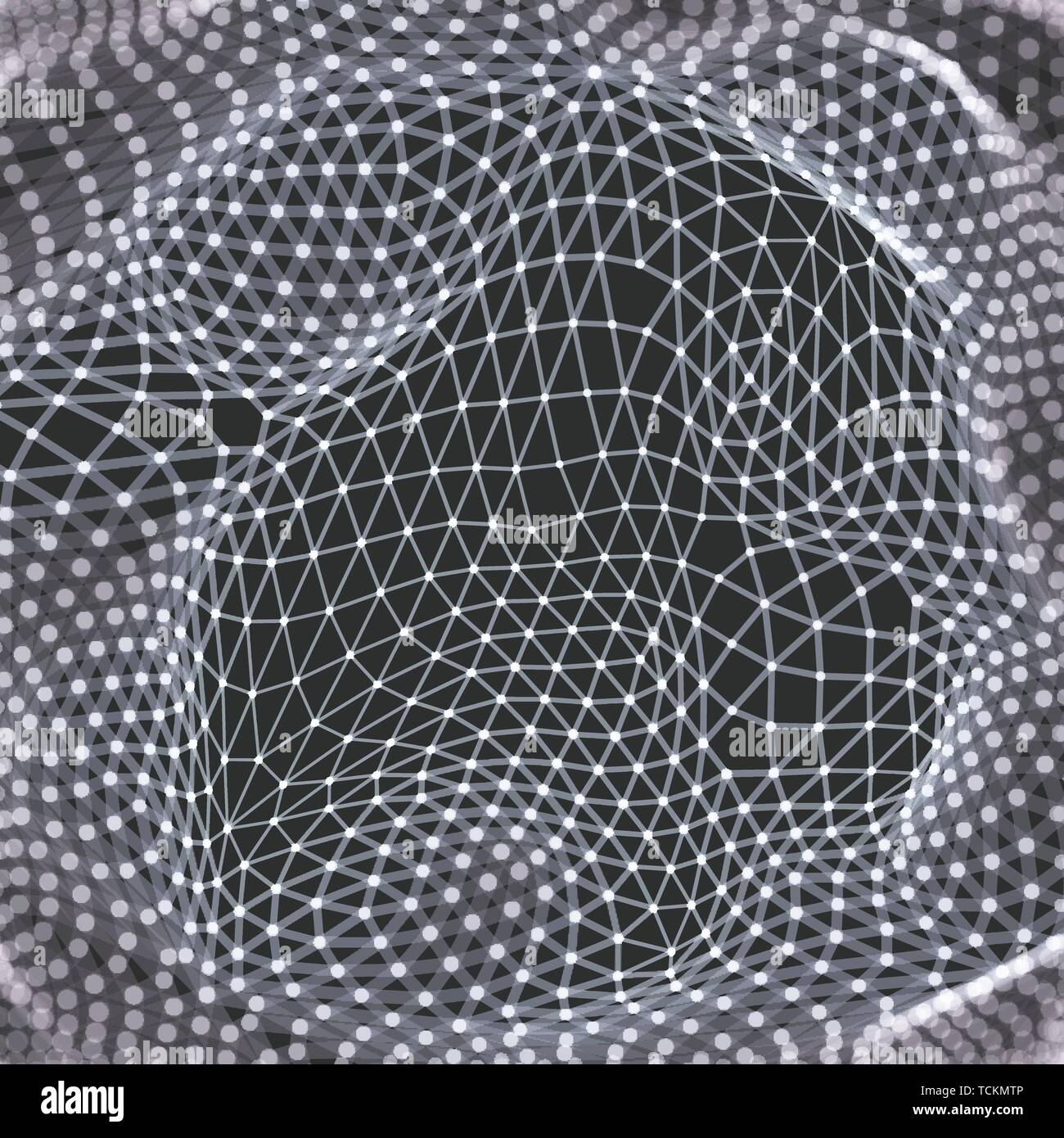 Lattice Structure. Science or Technology Background. Graphic Design. 3D ...