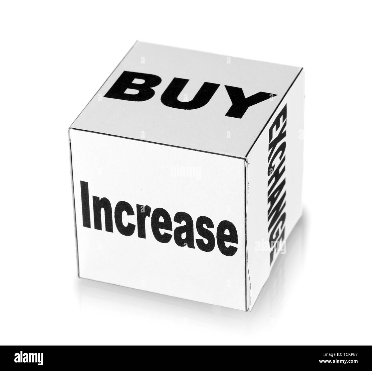 forex. currency in the white dices on white background Stock Photo - Alamy