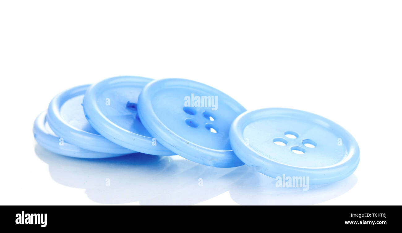 Colorful sewing buttons isolated on white Stock Photo - Alamy