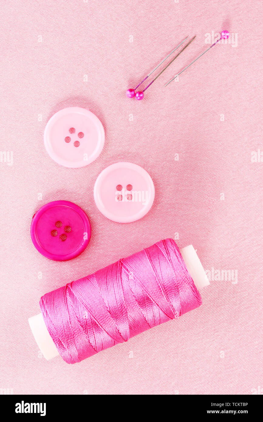Pink Sewing Button