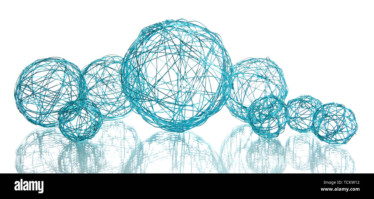 beautiful decorative balls, isolated on white Stock Photo - Alamy