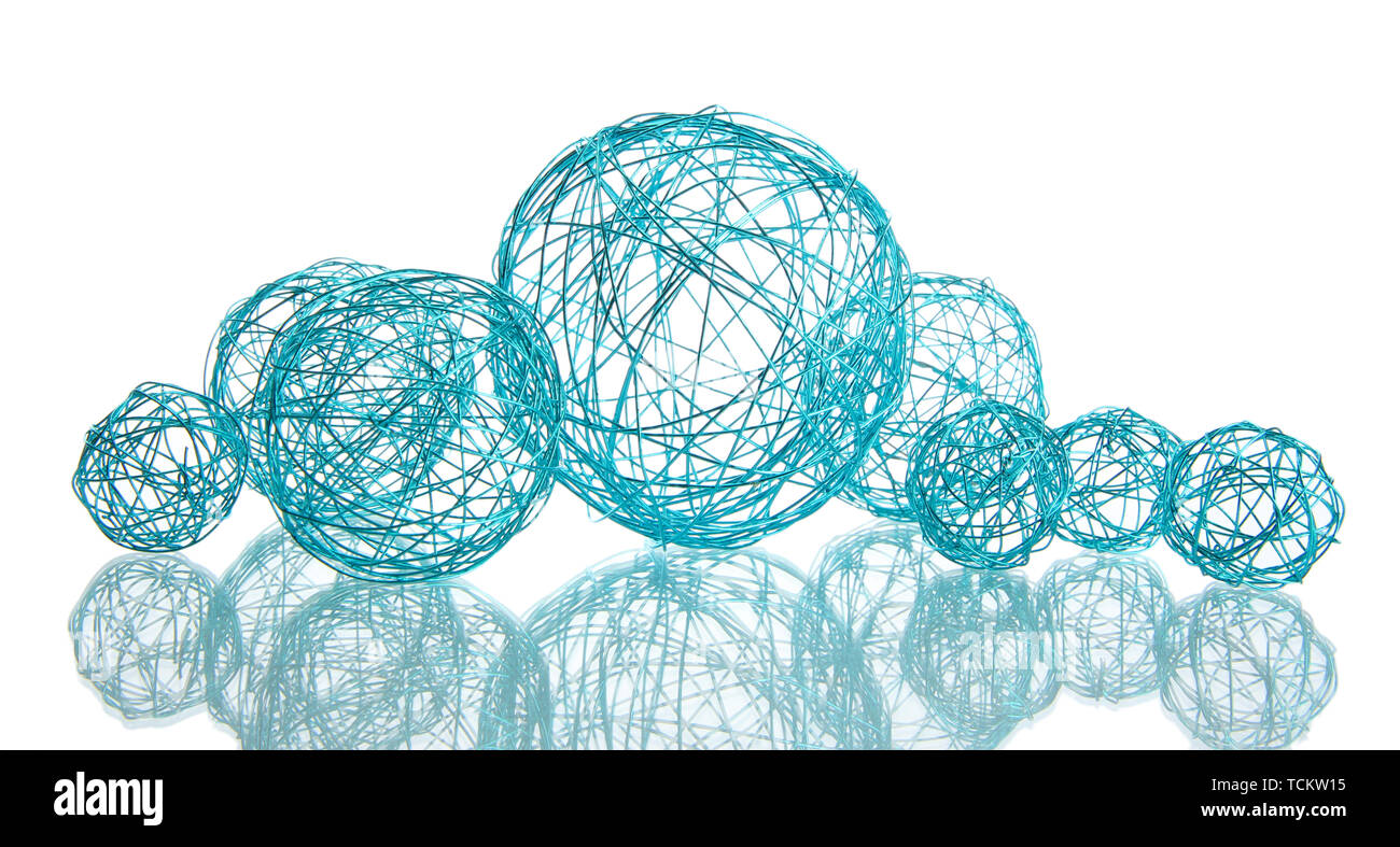 beautiful decorative balls, isolated on white Stock Photo - Alamy