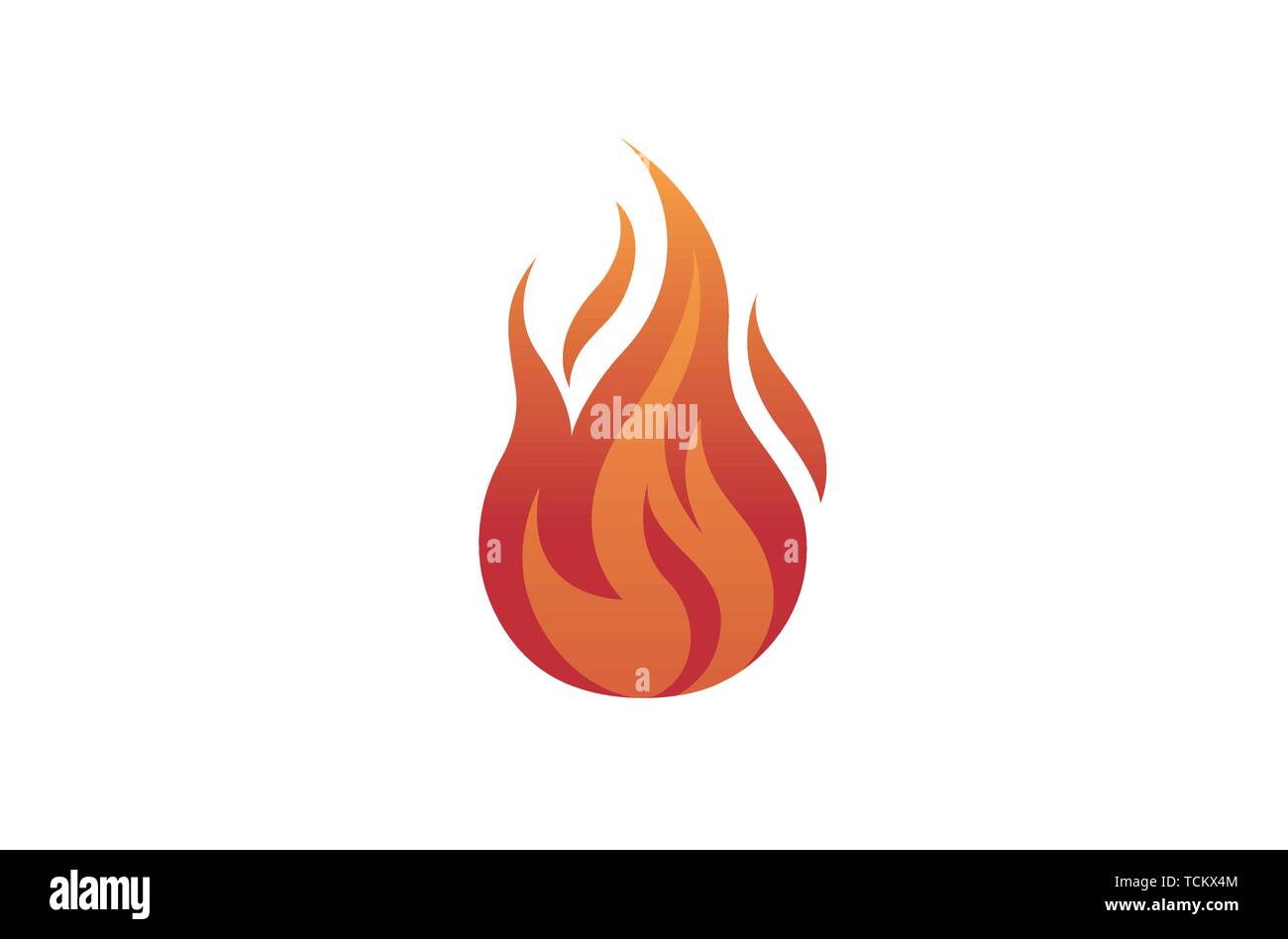 Flaming Fire Logo Design Illustration Stock Vector Image & Art - Alamy