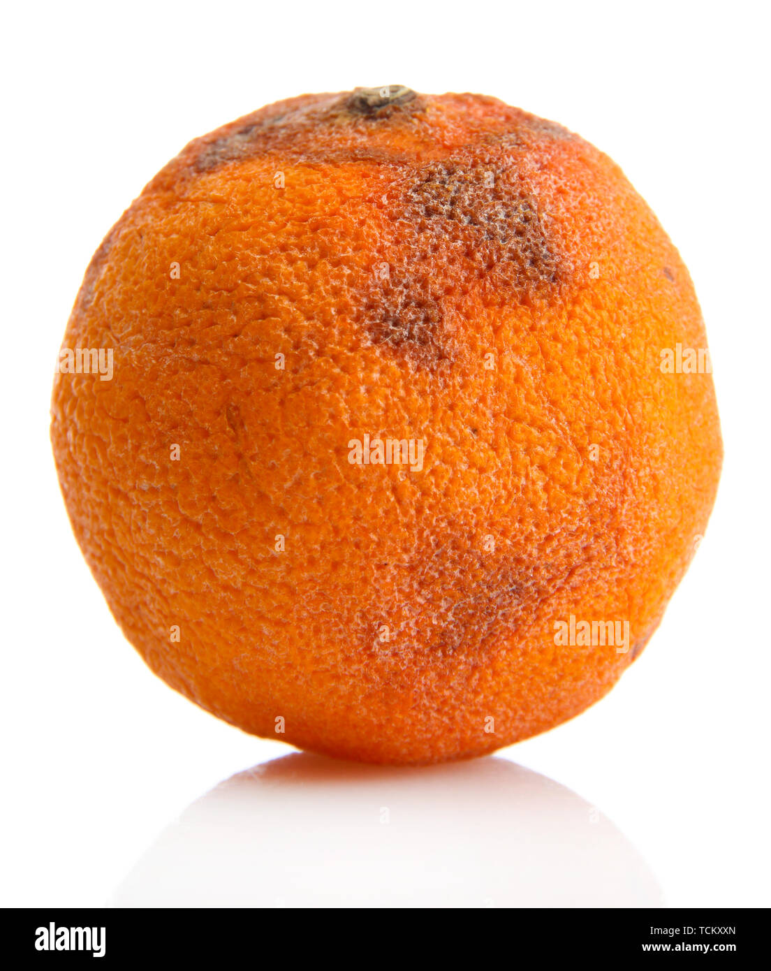Rotten orange isolated on white Stock Photo - Alamy