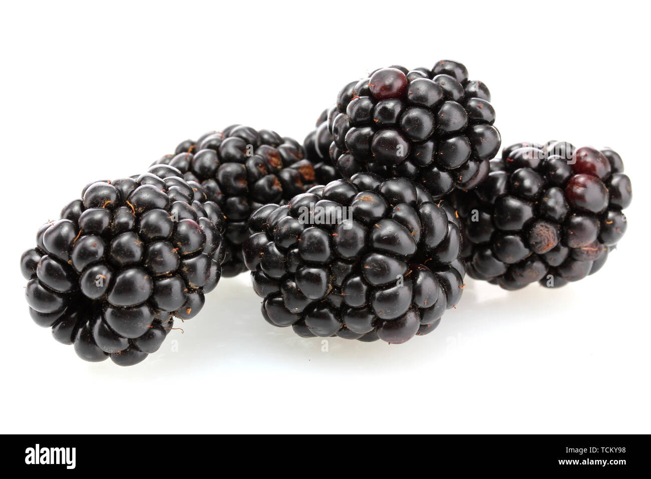 beautiful blackberries isolated on white Stock Photo - Alamy