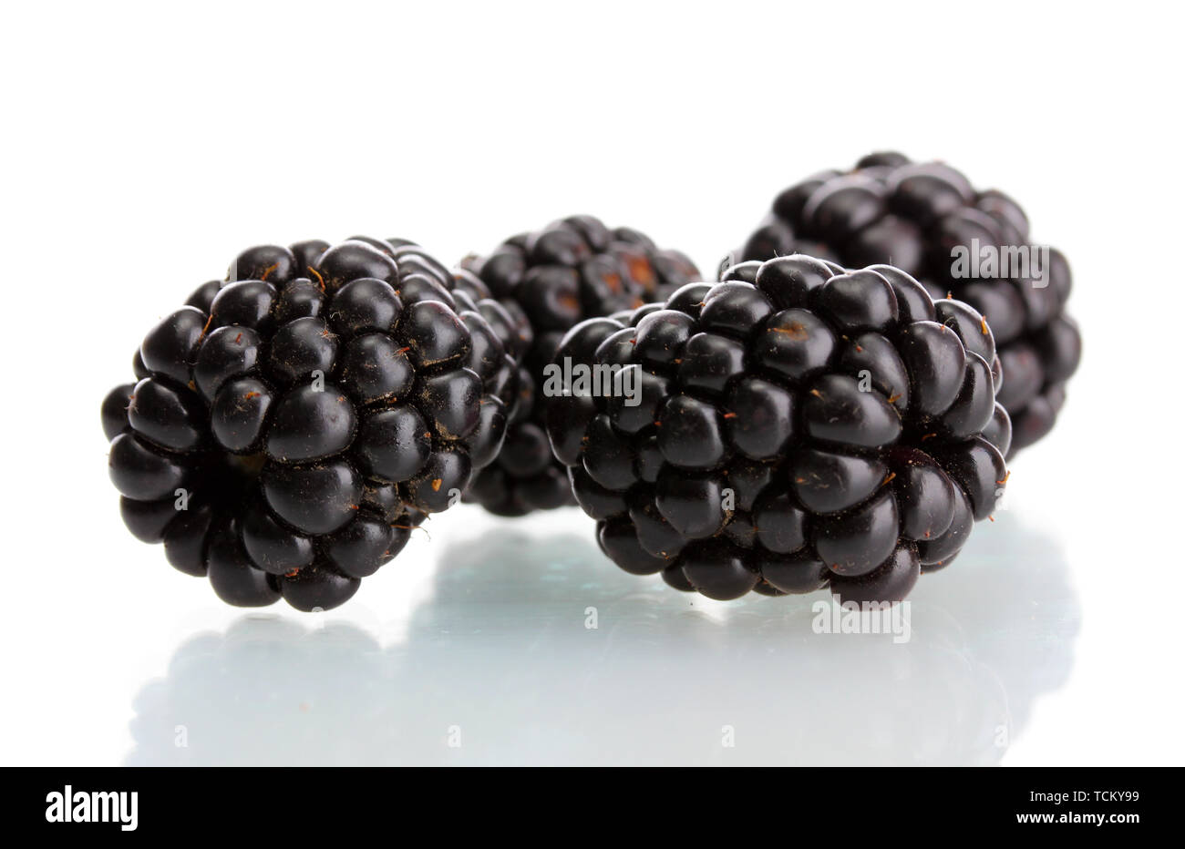 beautiful blackberries isolated on white Stock Photo - Alamy