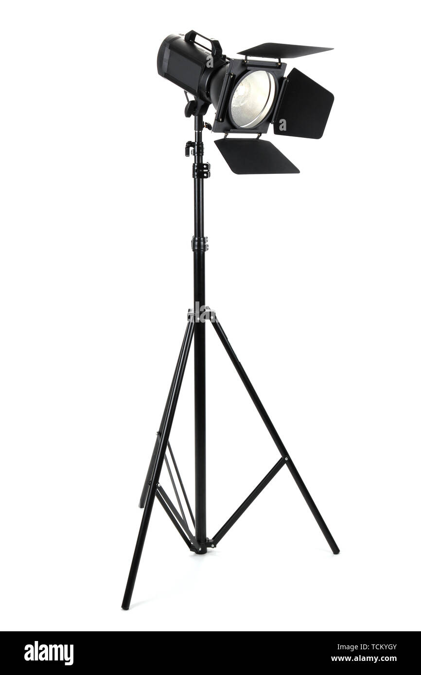 Studio lighting isolated on white Stock Photo - Alamy