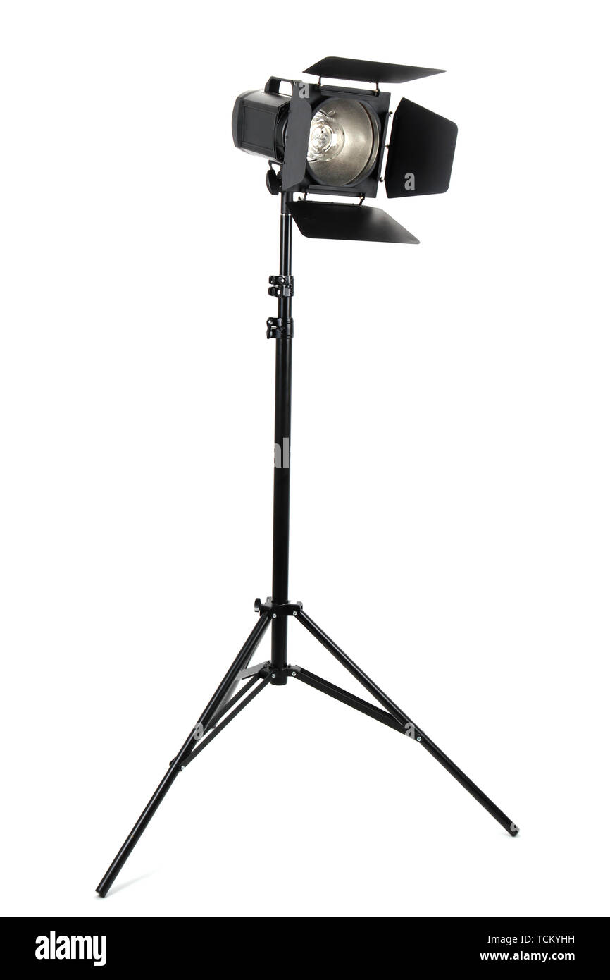 Studio lighting isolated on white Stock Photo - Alamy