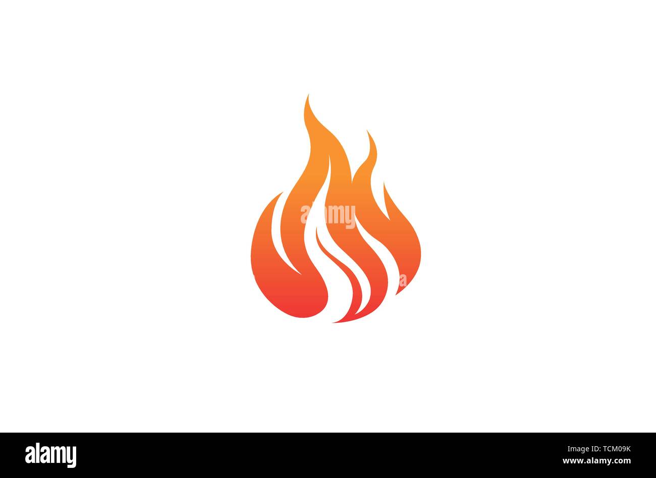 Flaming Fire Logo Design Illustration Stock Vector Image & Art - Alamy