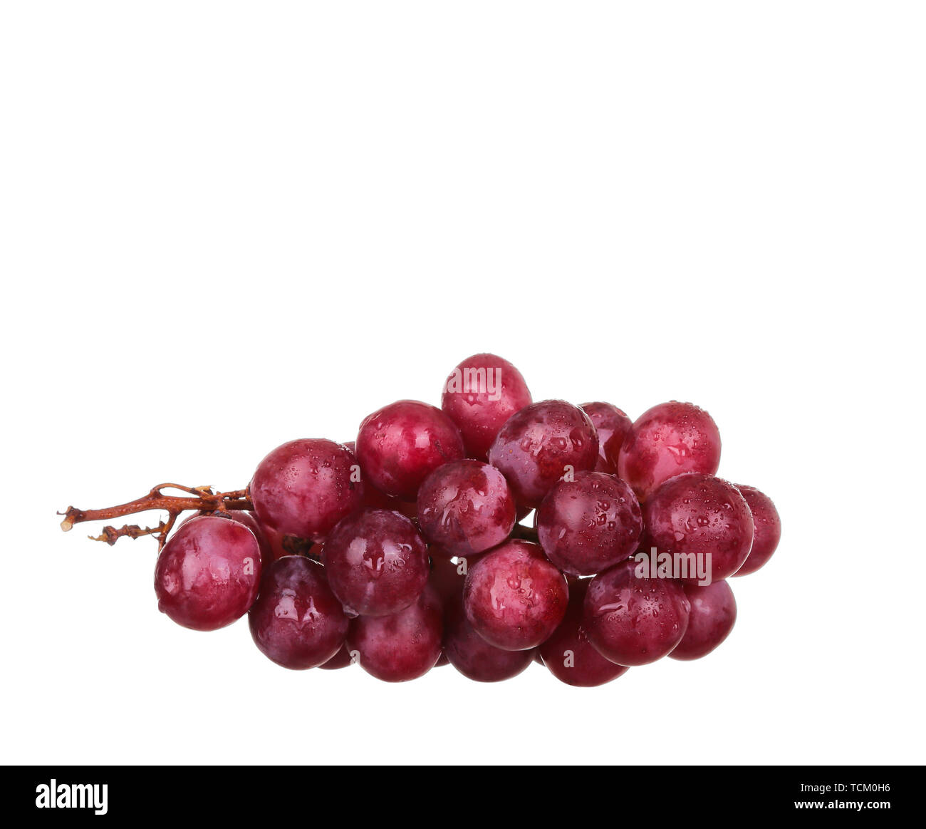 red grape isolated on white Stock Photo - Alamy