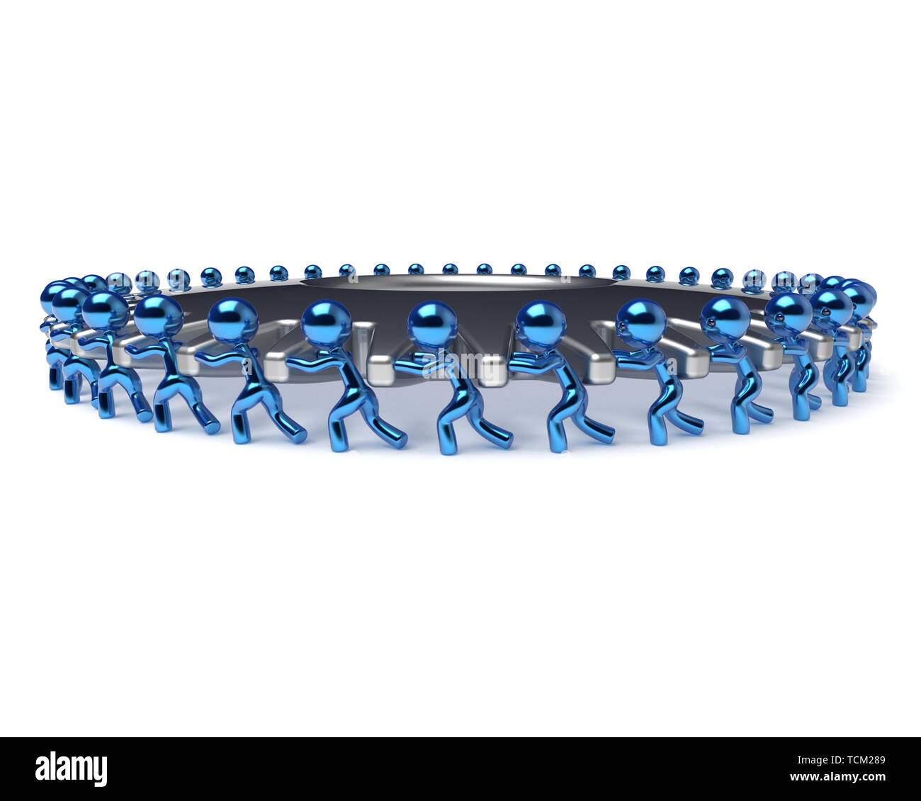 Partnership business process teamwork gearwheel men characters team ...