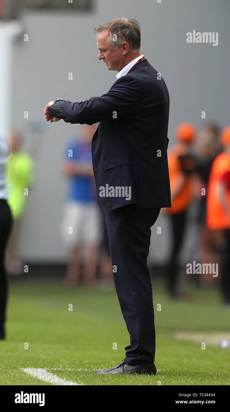 Northern Ireland manager Michael O'Neill during the UEFA Euro 2020 ...