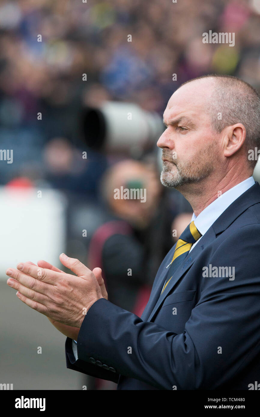 Scotland manager Steve Clarke during the UEFA Euro 2020 Qualifying ...