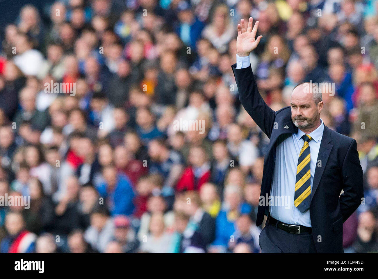 Scotland manager Steve Clarke during the UEFA Euro 2020 Qualifying ...