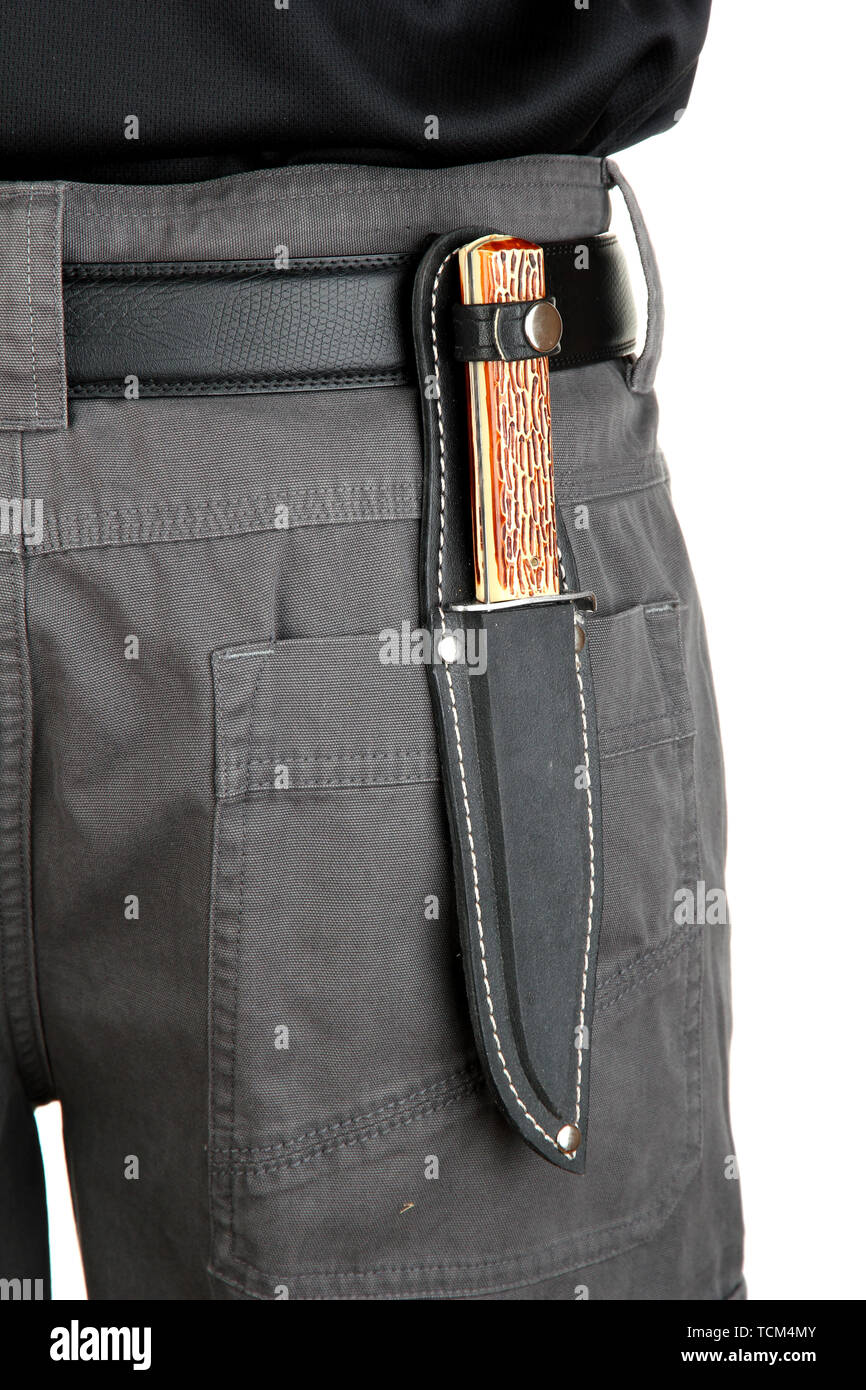 knife behind back close-up Stock Photo - Alamy