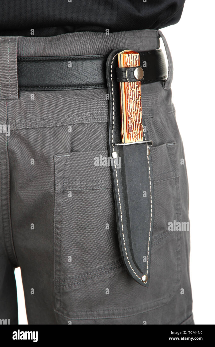 knife behind back close-up Stock Photo - Alamy