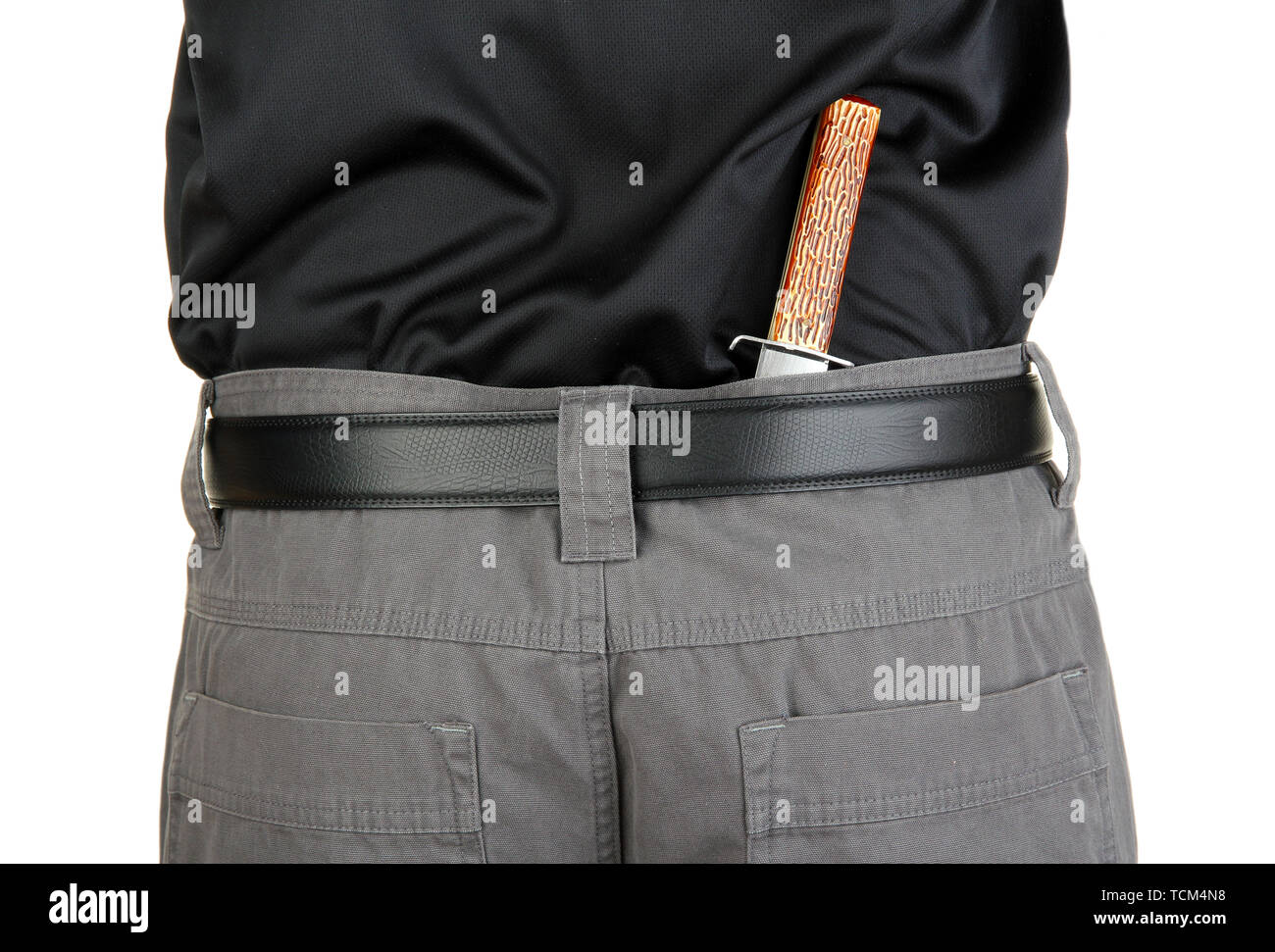 knife behind back close-up Stock Photo - Alamy
