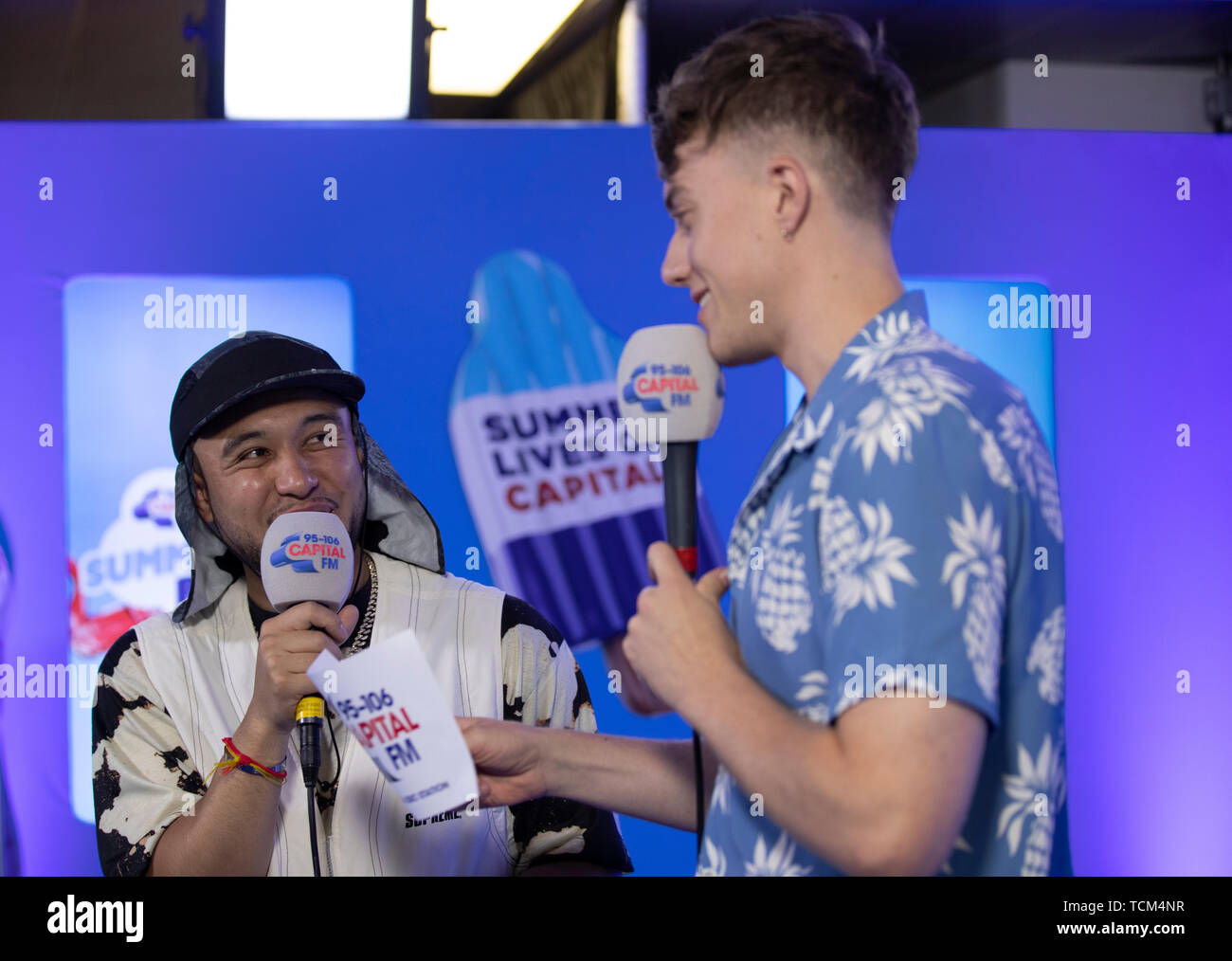 Jax Jones in the on air studio during Capital's Summertime Ball. The ...