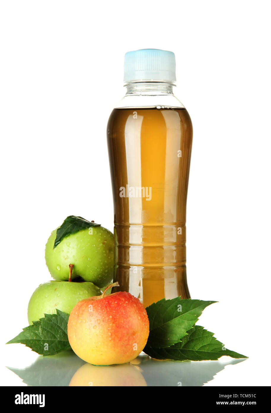 bottle of juice with sweet apples, isolated on white Stock Photo - Alamy