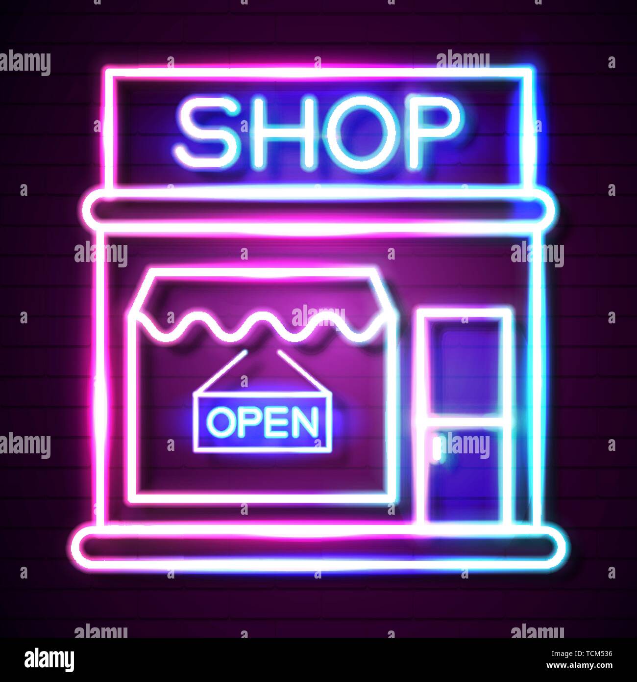 Shop Now Neon Sign. Ready For Your Design, Greeting Card, Banner ...