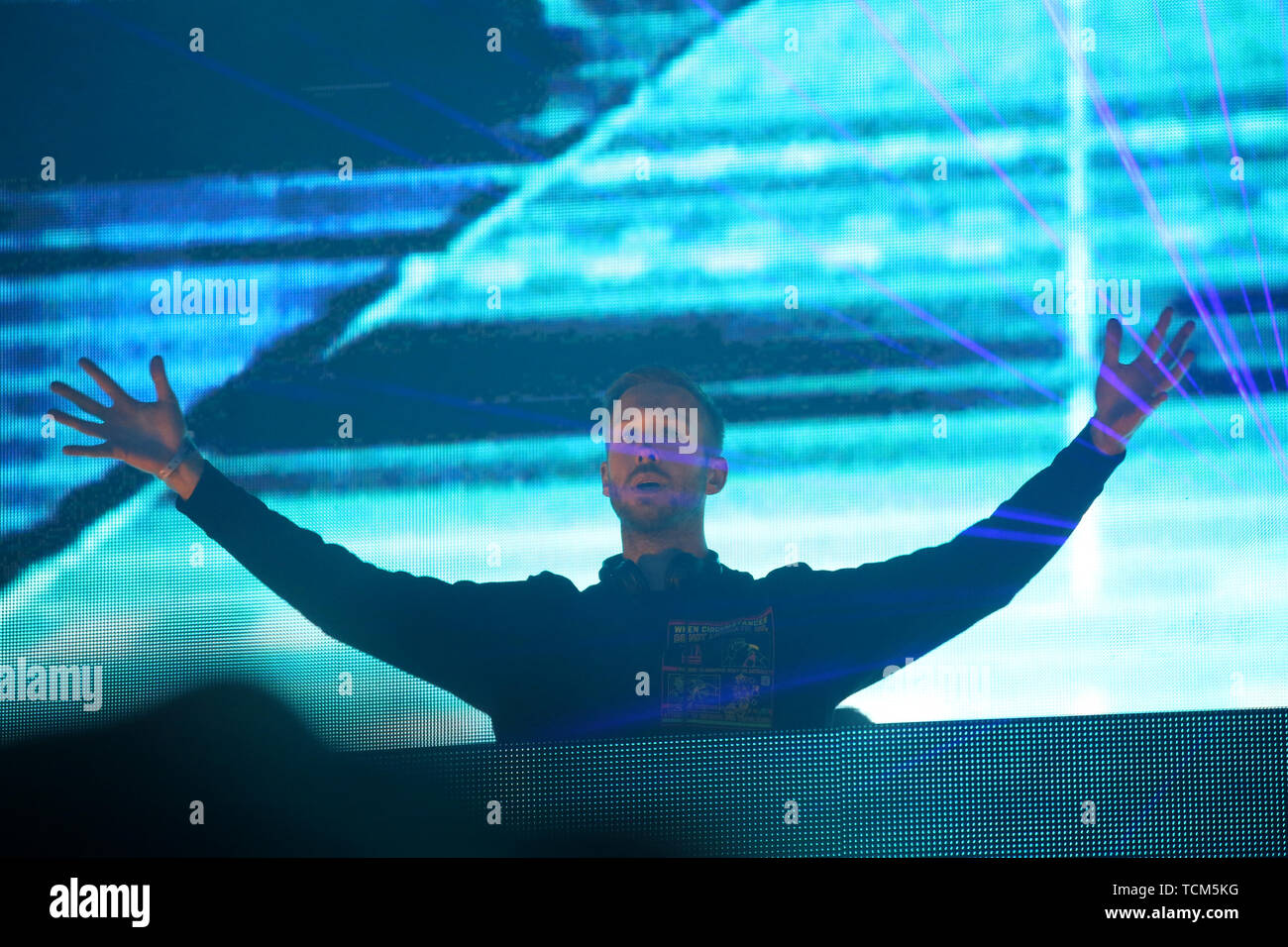 Calvin Harris on stage during Capital's Summertime Ball. The world's ...