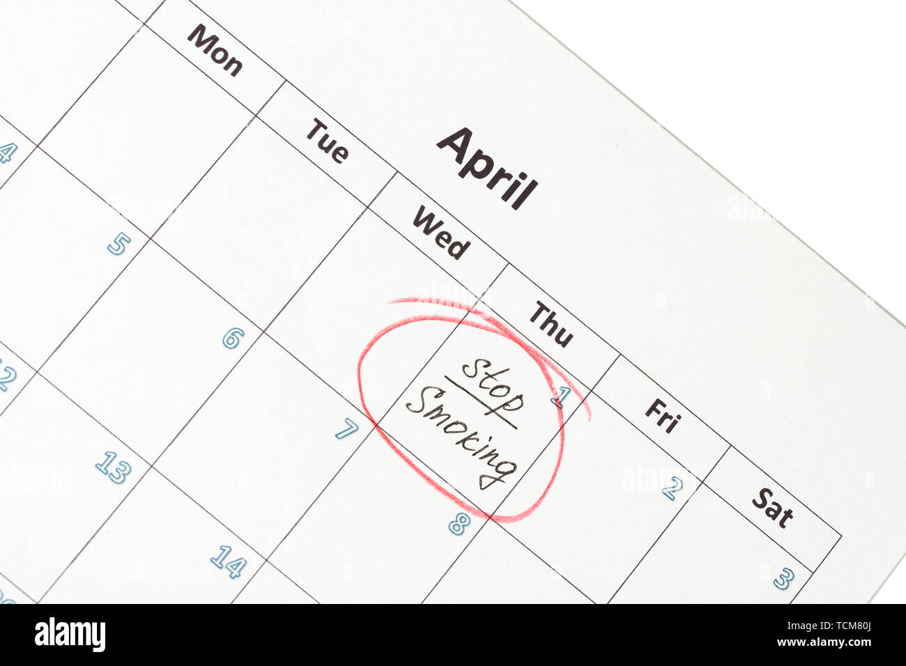 Notes on the calendar, close-up Stock Photo - Alamy