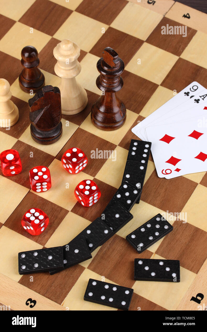 mix of games close-up Stock Photo - Alamy