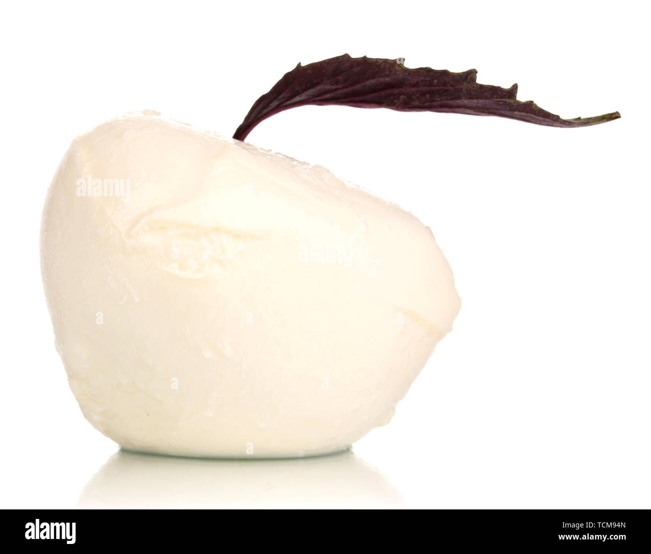fresh mozzarella isolated on white Stock Photo - Alamy
