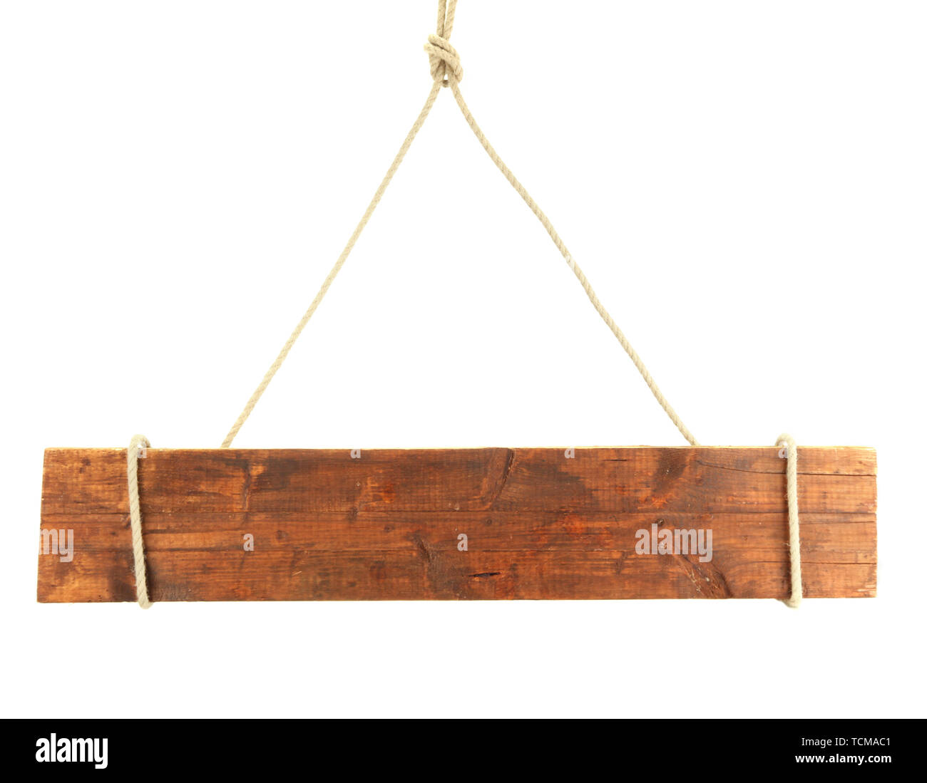 Blank Wood Sign With Rope