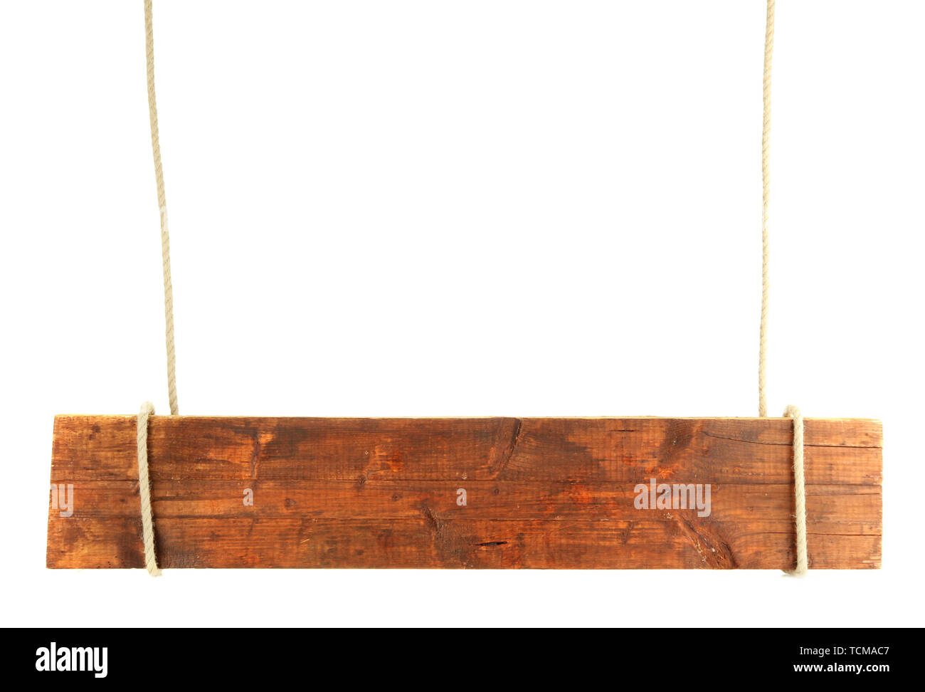 Blank Wood Sign With Rope