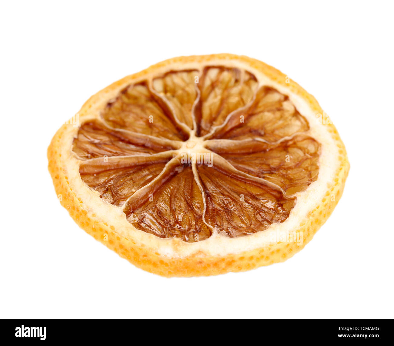 dried lemon isolated on white Stock Photo - Alamy
