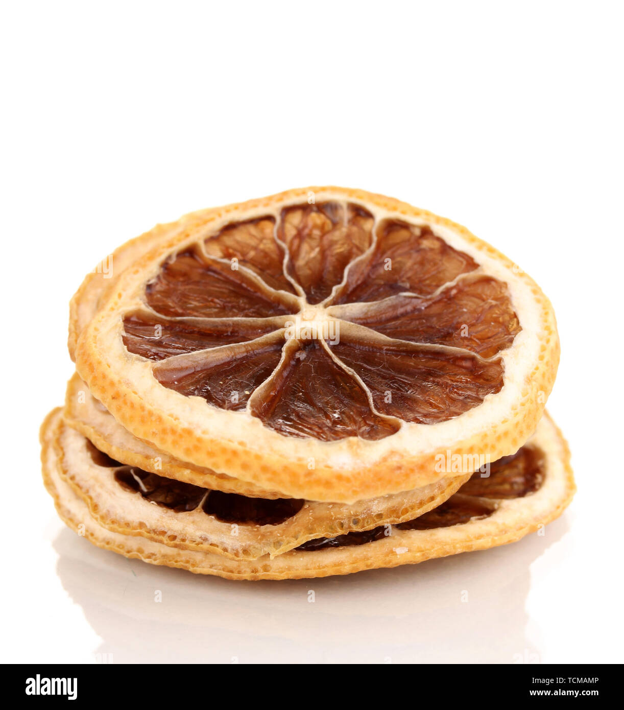 dried lemon isolated on white Stock Photo - Alamy